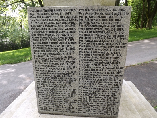 Rawtenstall Municipal War Memorial
